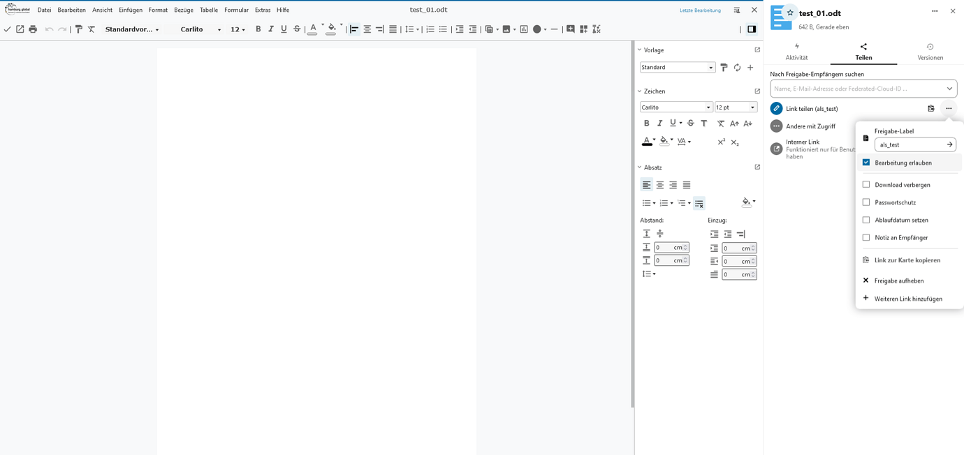 How to: Nextcloud // Dateien verwalten (erzeugen, teilen, bearbeiten ...